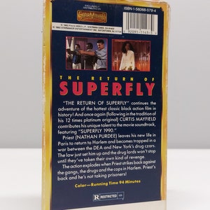 The Return of Superfly 1990 VHS Tape Vintage Retro Movie Collector ...