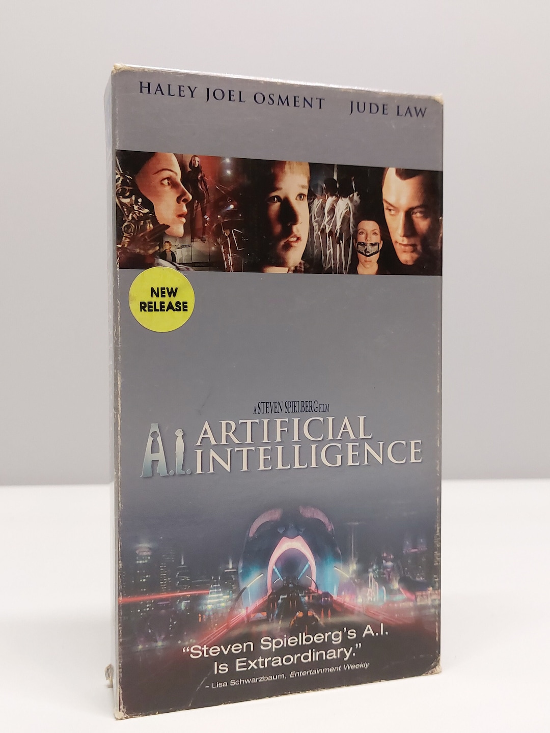 A.I. Artificial Intelligence 2001 VHS Tape Vintage Retro Movie Collector Video Store Nostalgia ...