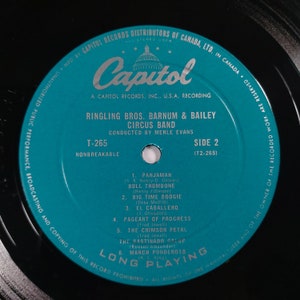 Ringling Bros. Barnum & Bailey Circus Band (1953) [T265] | Used Vintage ...