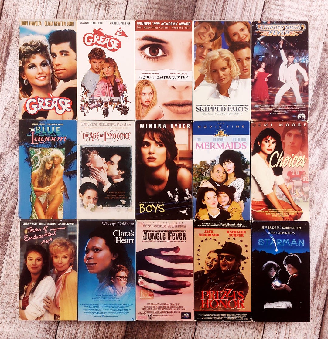Used Vintage VHS Tapes Drama, Romance, Comedy and Musicals 70s 2000s ...