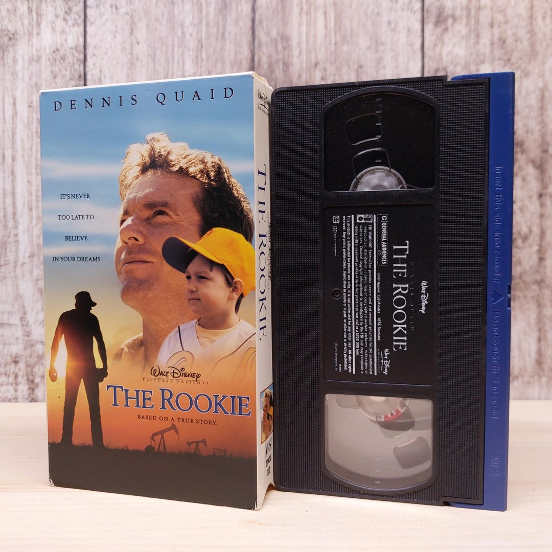 The Rookie 2002 Used VHS Tape Classic Movie Collectible - Etsy