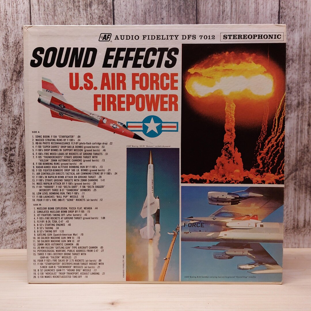 U.S. Air Force Firepower Sound Effects | Used Vintage Vinyl Record ...