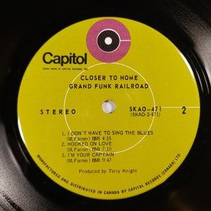 Grand Funk Railroad Closer to Home 1970 SKAO-471 Used Vintage Vinyl Record Album LP ...