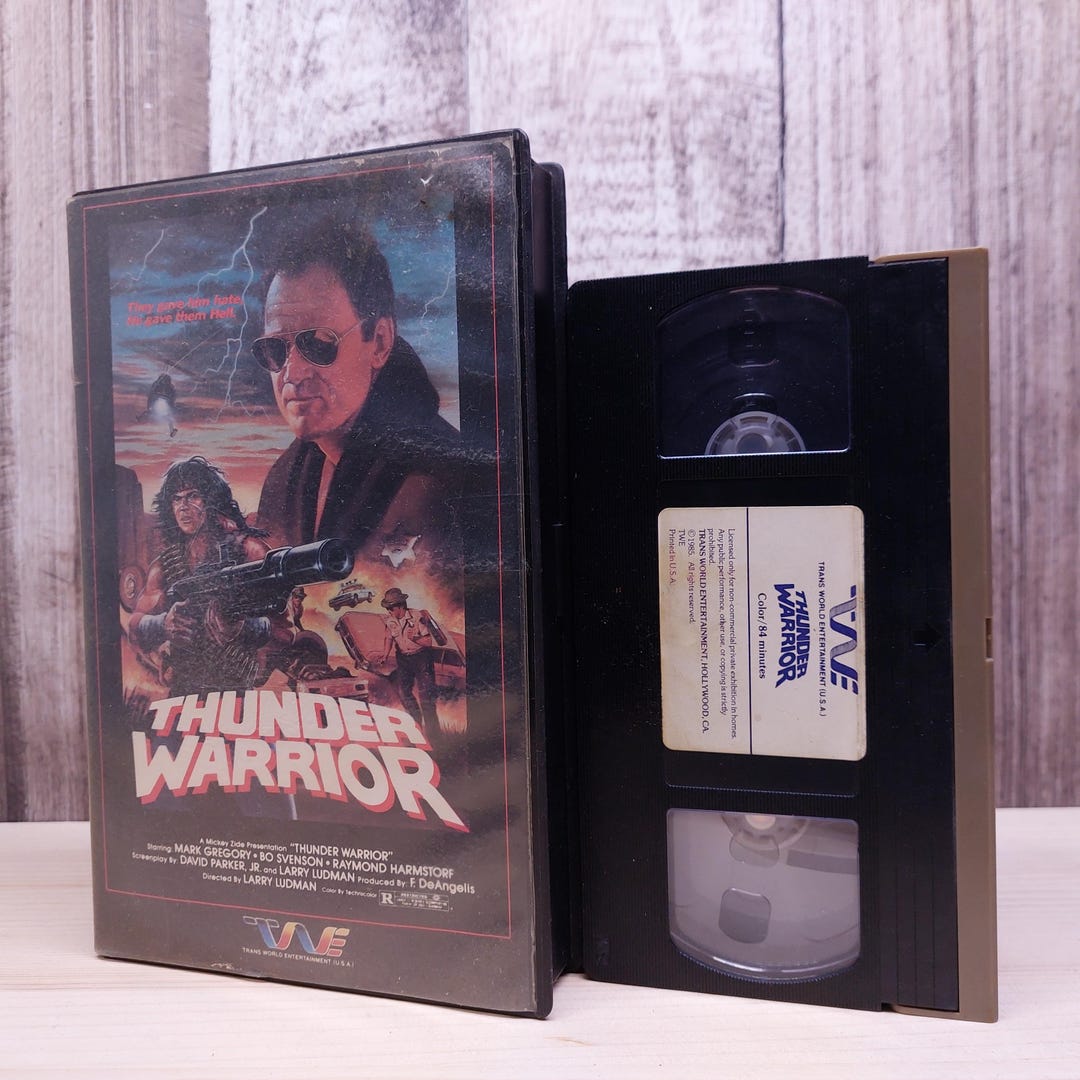 Thunder Warrior 1983 Used VHS Tape Classic Movie Collectible - Etsy