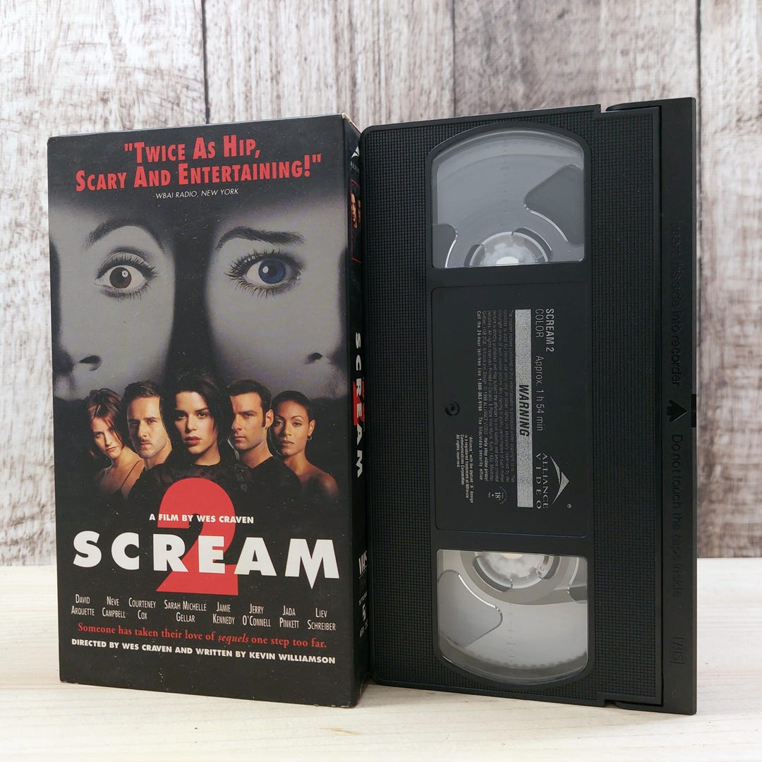 Scream 2 (1997) | Vintage VHS Tape | Retro Movie Collectible | Classic ...