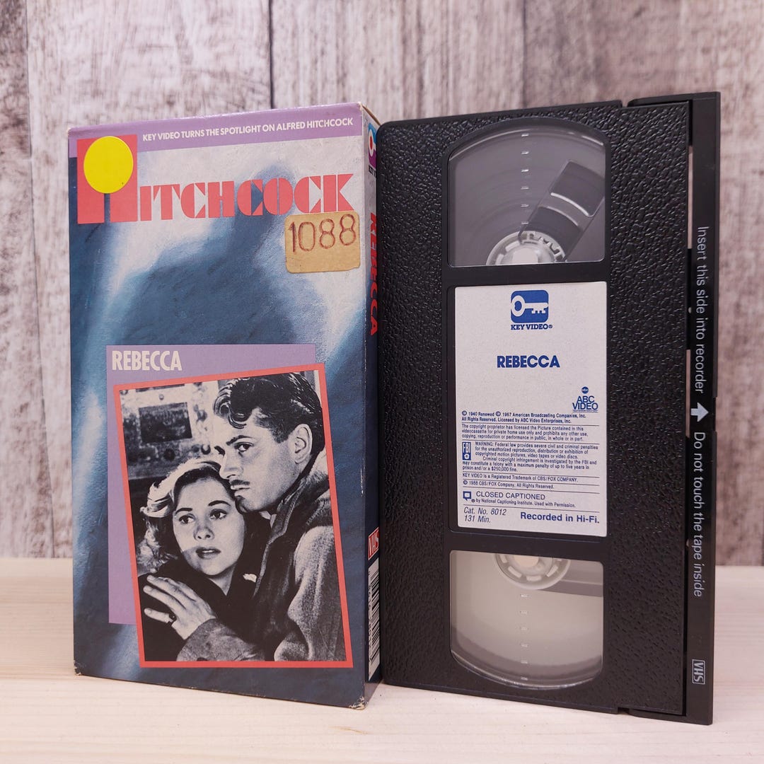 Rebecca (1940) | Used VHS Tape | Classic Movie Collectible - Etsy