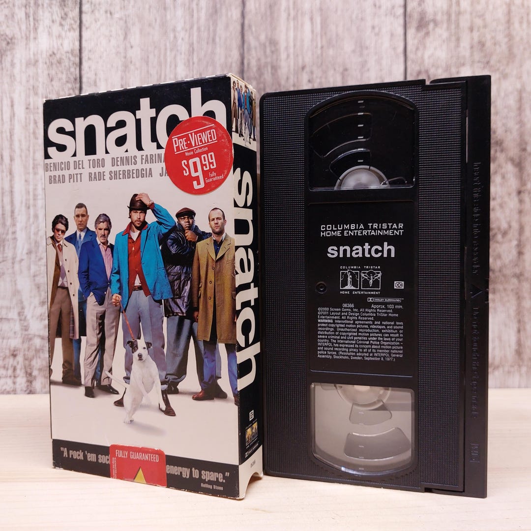 Snatch 2000 Used VHS Tape Classic Movie Collectible - Etsy