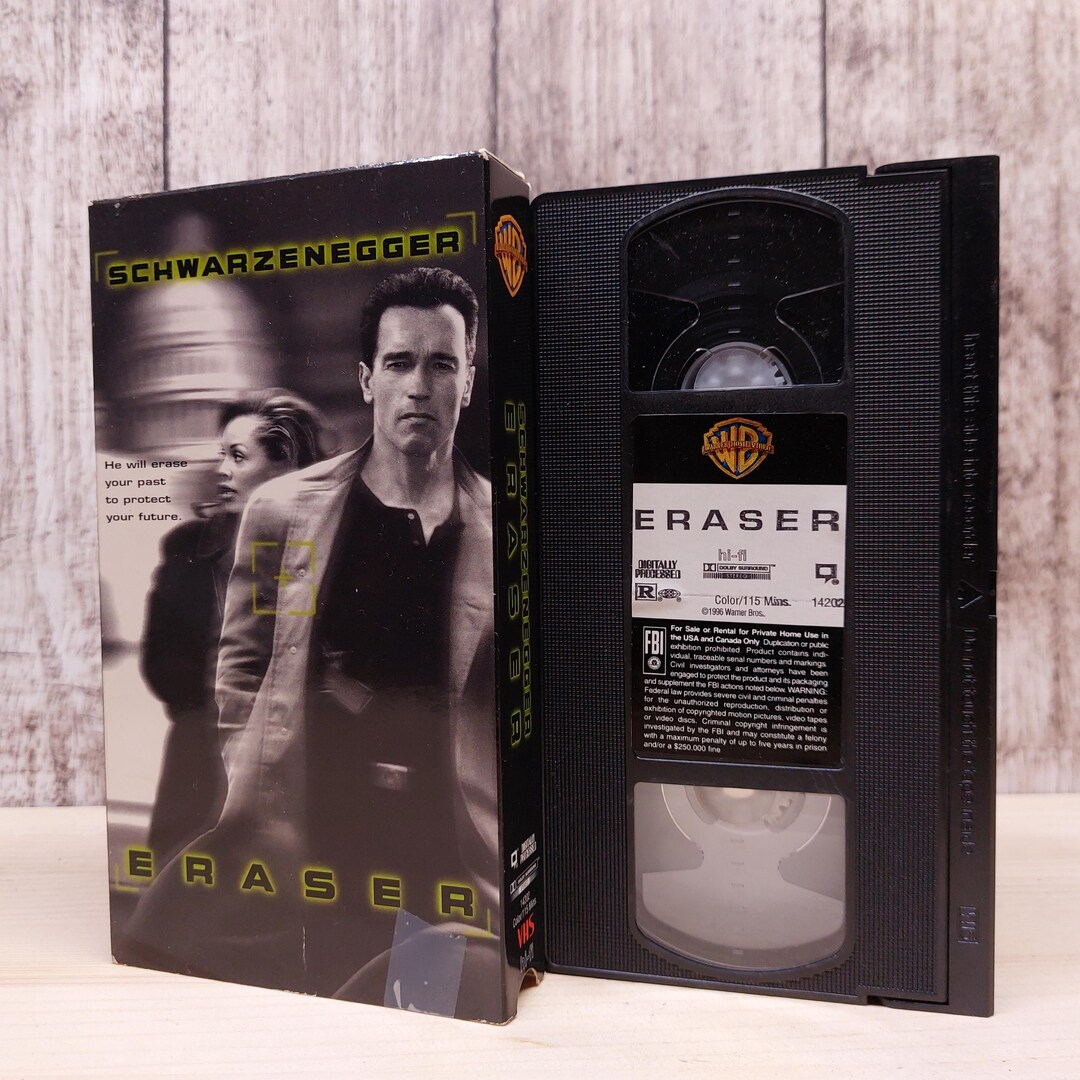 Eraser (1996) | Used VHS Tape | Classic Movie Collectible - Etsy