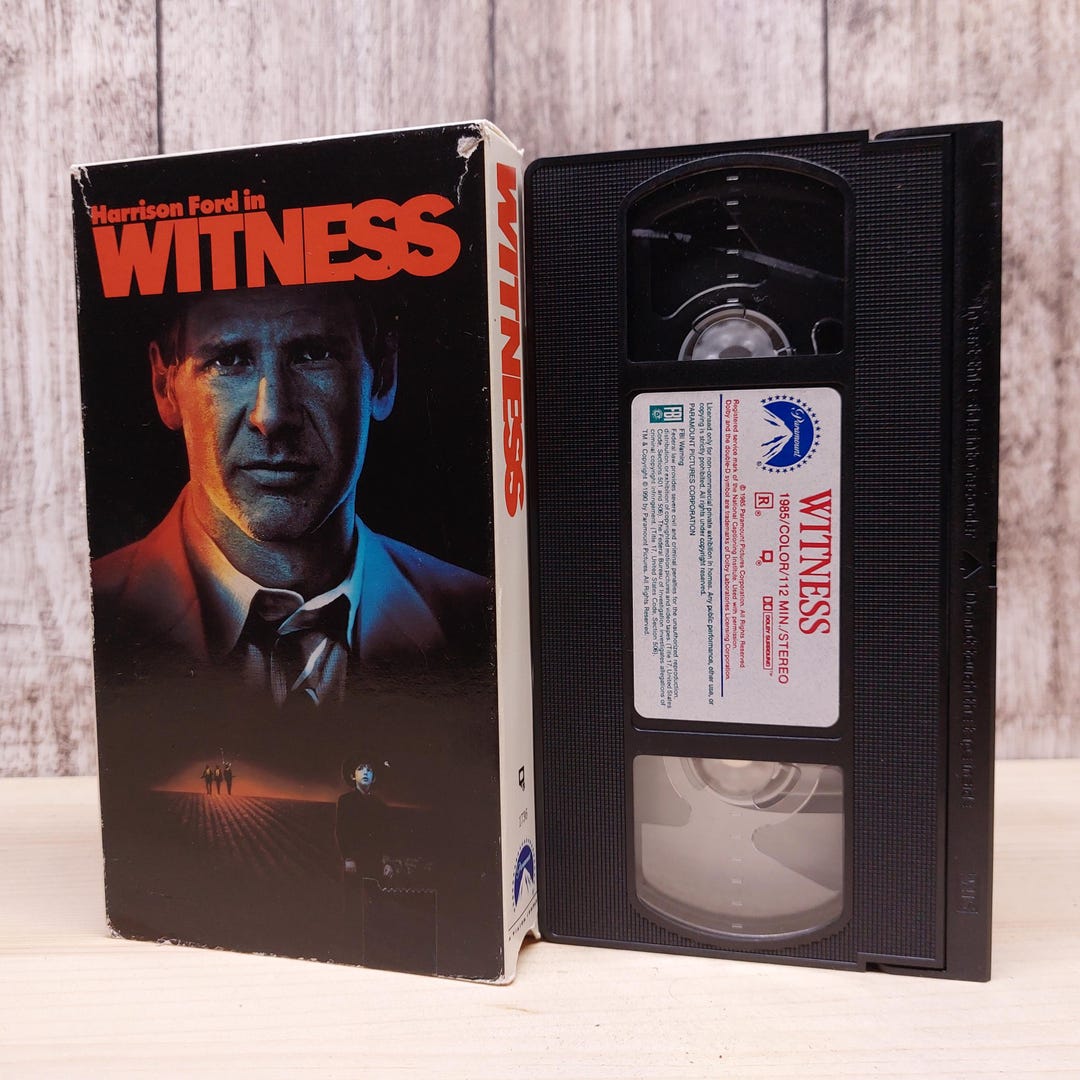 Witness (1985) | Used VHS Tape | Classic Movie Collectible - Etsy