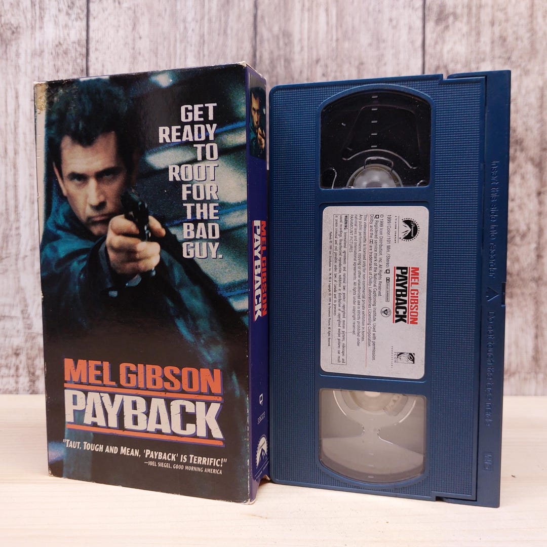 Payback 1999 Used VHS Tape Classic Movie Collectible - Etsy