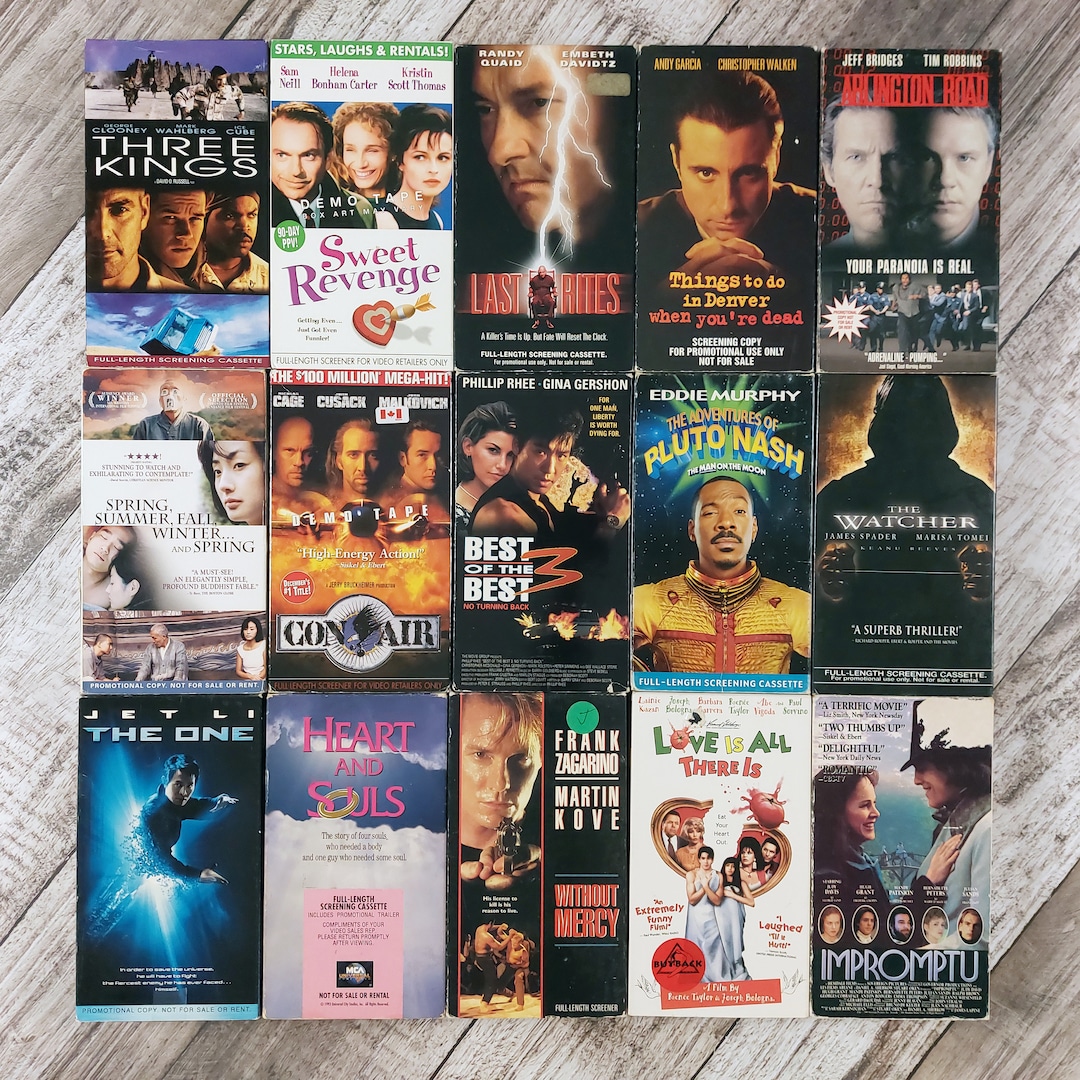 Vintage VHS Tapes Promotional Screener and Demo Tapes 80s, 90s, 2000s ...