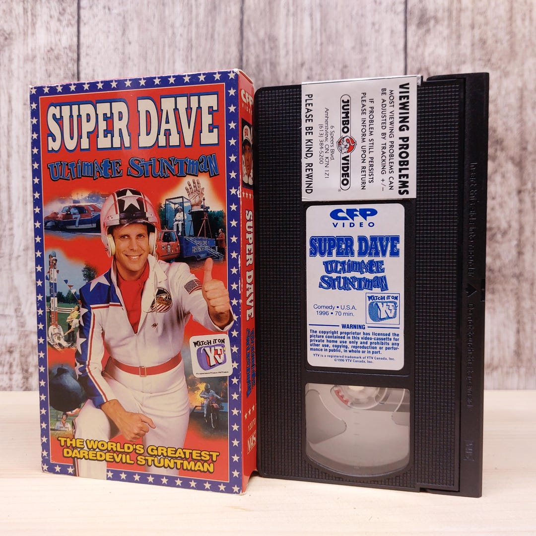 Super Dave - Ultimate Stuntman (1996) | Used VHS Tape | Classic Movie ...