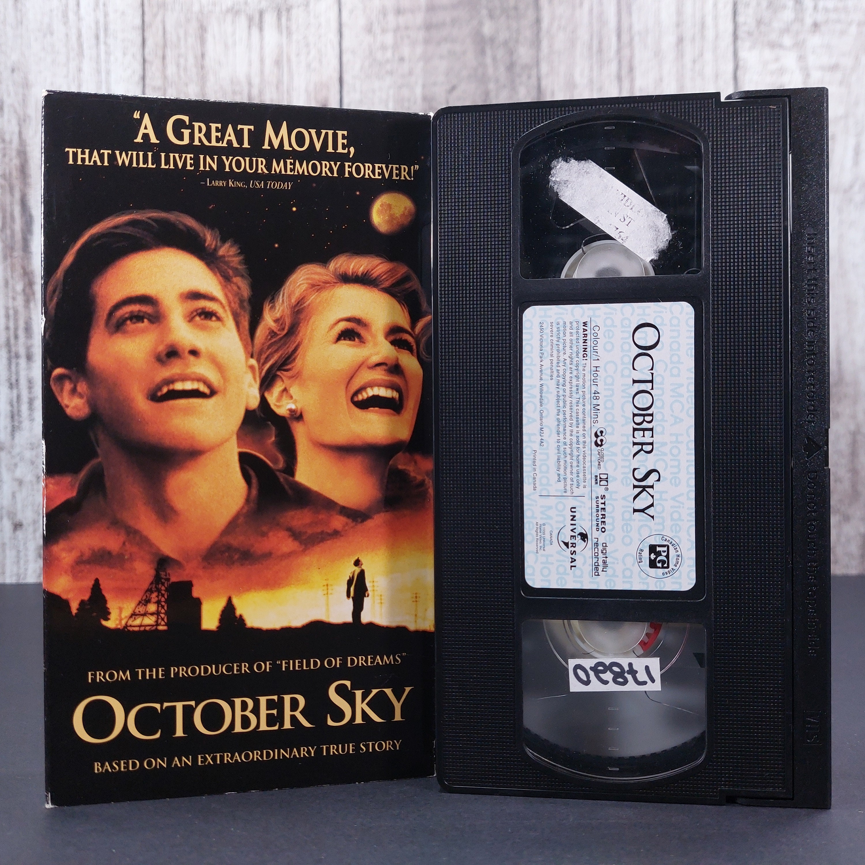 OCTOBER SKY For Your Consideration Academy Screener VHS Movie Jake ...