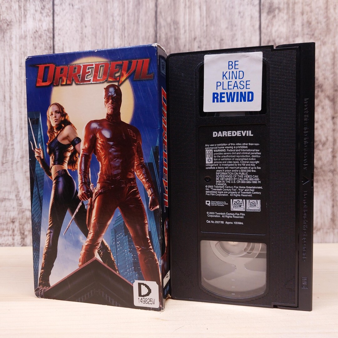 Daredevil (2003) | Used VHS Tape | Classic Movie Collectible - Etsy