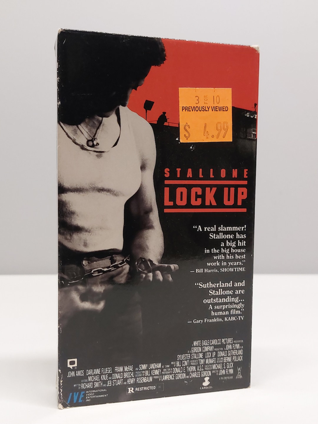 Lock up 1989 VHS Tape Vintage Retro Movie Collector Video Store ...