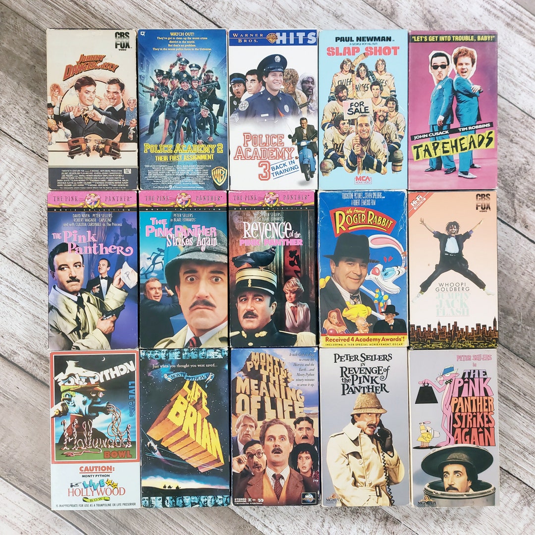 Used Vintage VHS Tapes Comedy Movies 80s and Earlier Collectible Retro ...