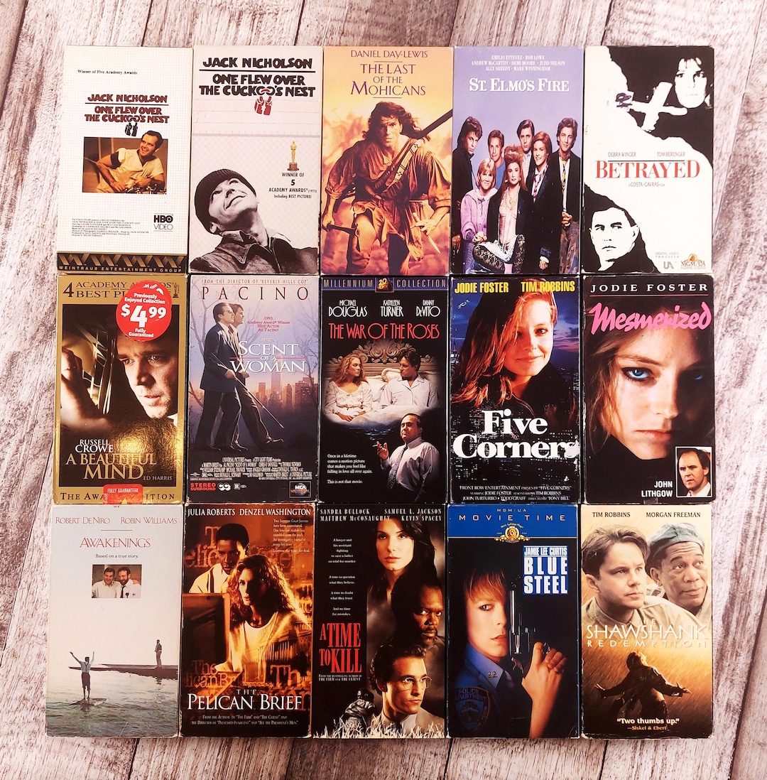 Used Vintage VHS Tapes Drama & Suspense 70s, 80s, 90s, 2000s ...