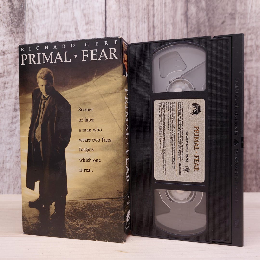 Primal Fear (1996) | Used VHS Tape | Classic Movie Collectible - Etsy