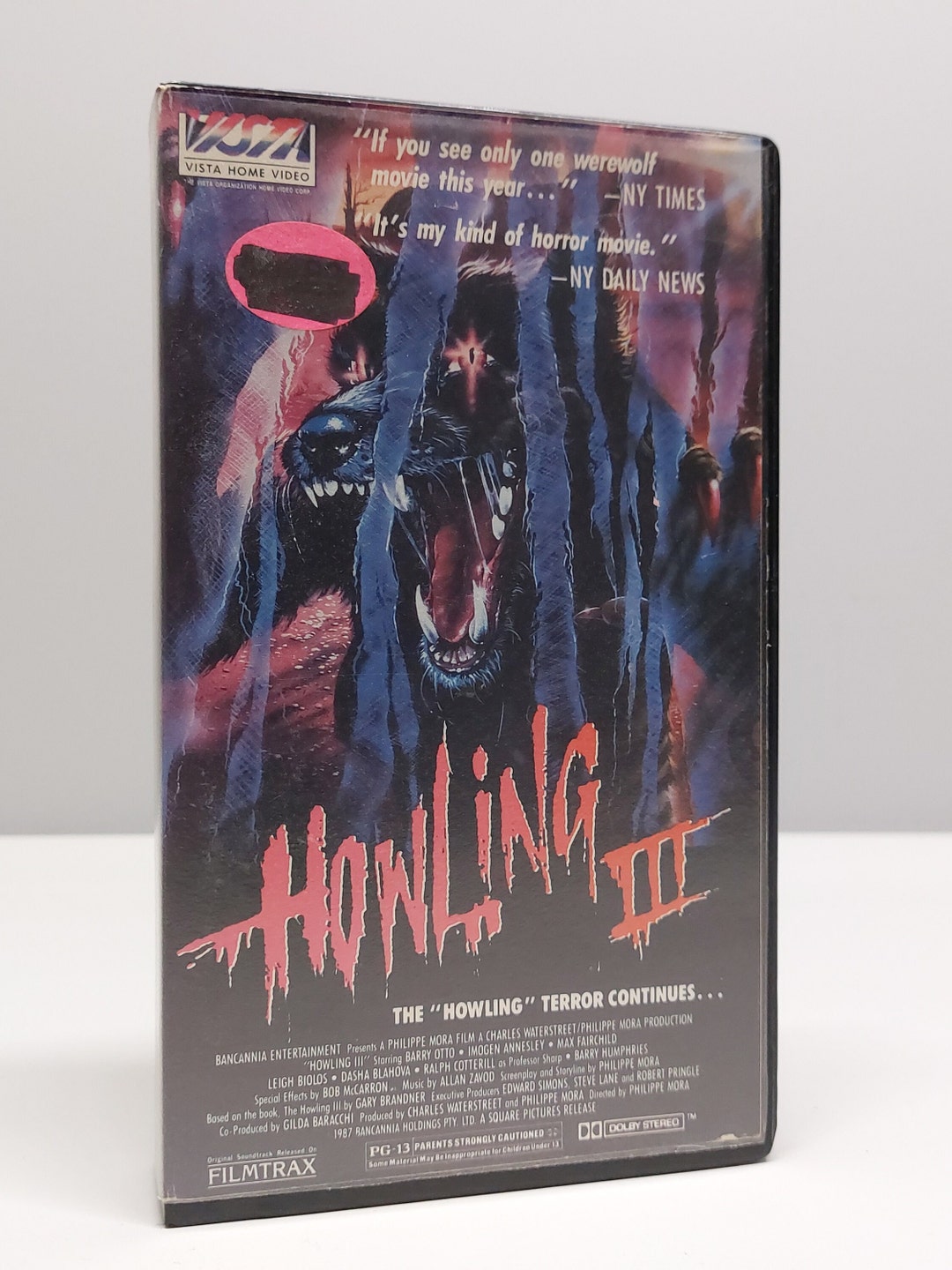 Howling III 1987 Used VHS Tape Cut-box Rental - Etsy
