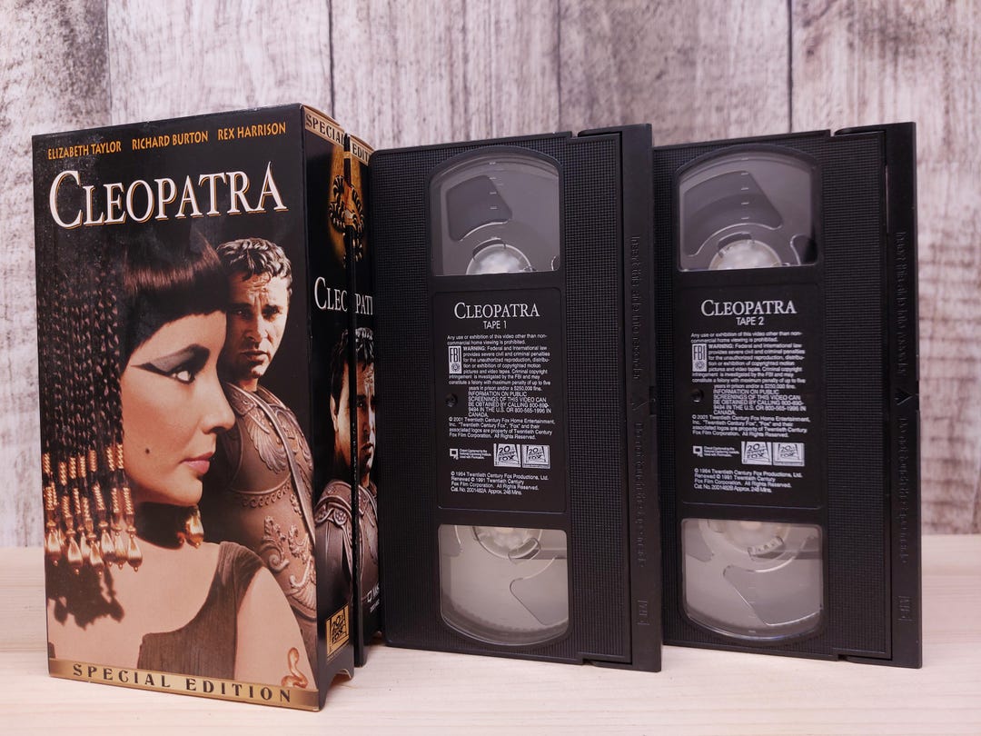 Cleopatra (1963) | Used VHS Tape | Classic Movie Collectible - Etsy UK