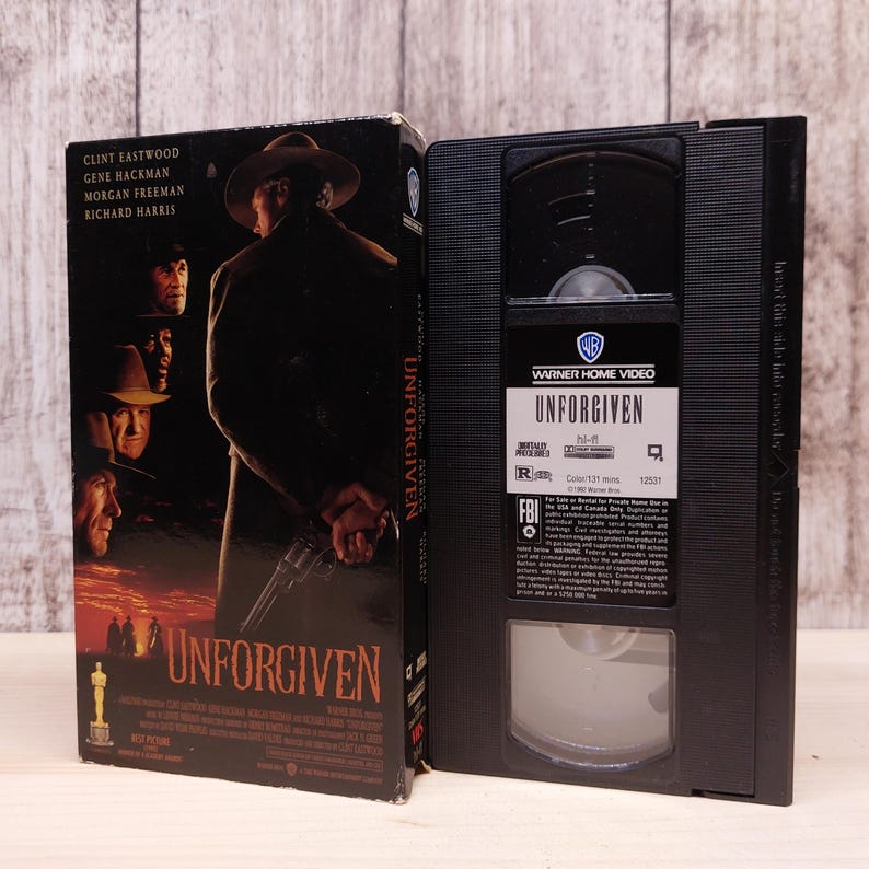 Unforgiven (1992) | Vintage VHS Tape | Retro Movie Collectible ...