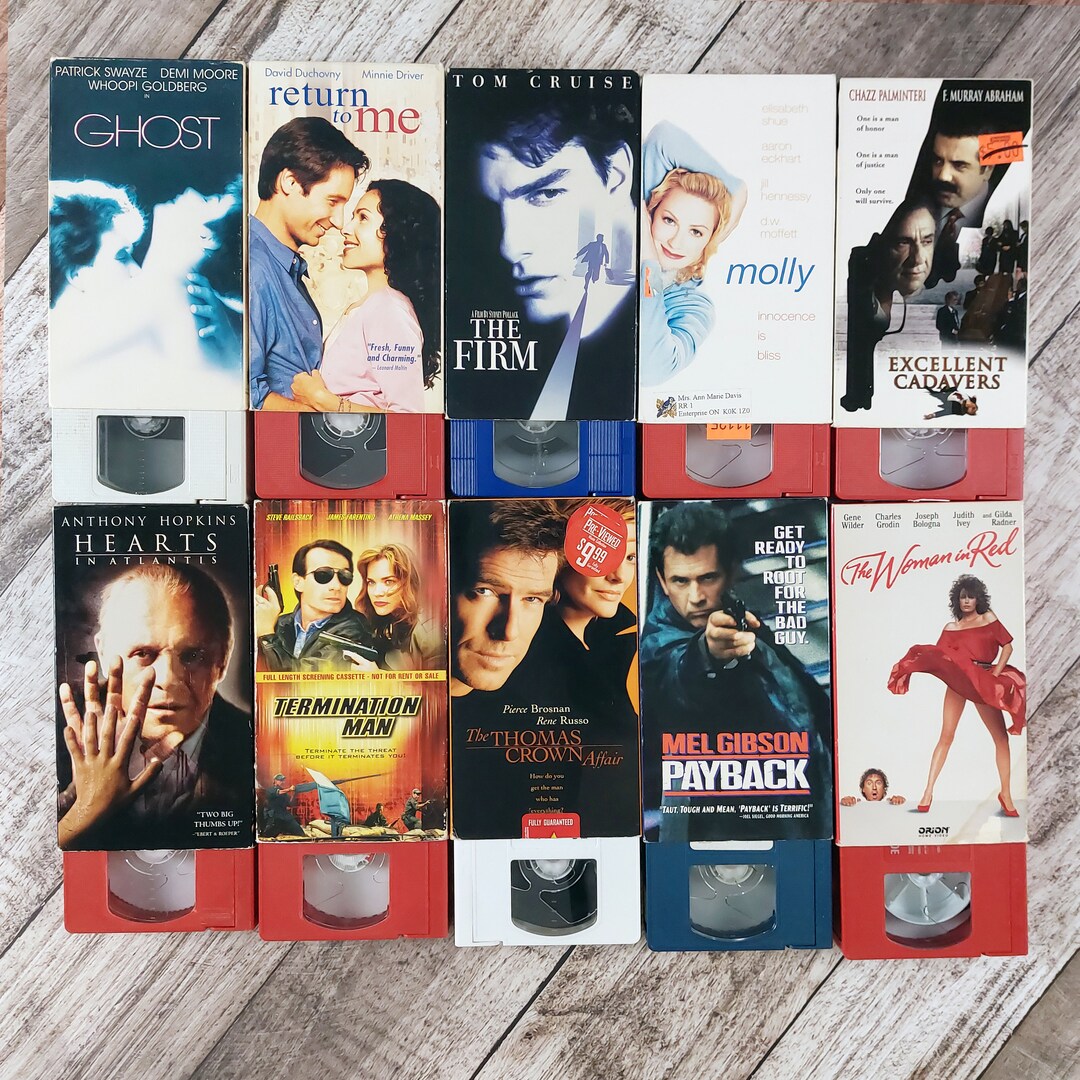 Used VHS Tapes Color Tape Shells GENRES: Action / Cartoons / Sci-fi ...