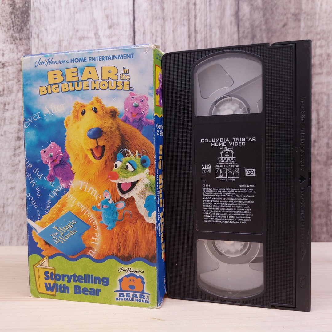 Bear in the Big Blue House VHS: Storytelling With Bear (2000) - Etsy ...