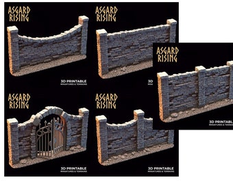 Wattle Fence With Gate Set Asgard Rising Miniatures - Etsy