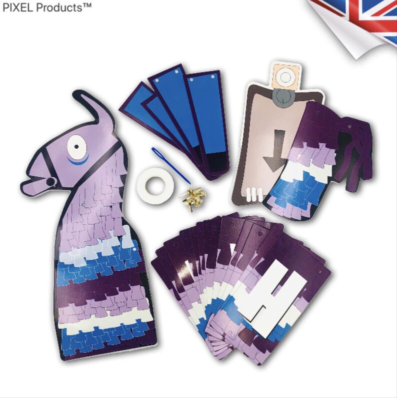 Gamer Llama Party Banner & Balloons | Fillers Favors Supplies Gaming ...