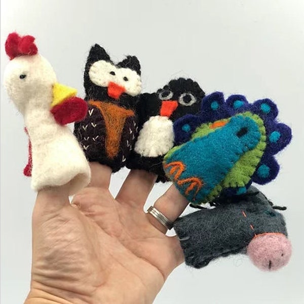 Felt Finger Puppets - Etsy