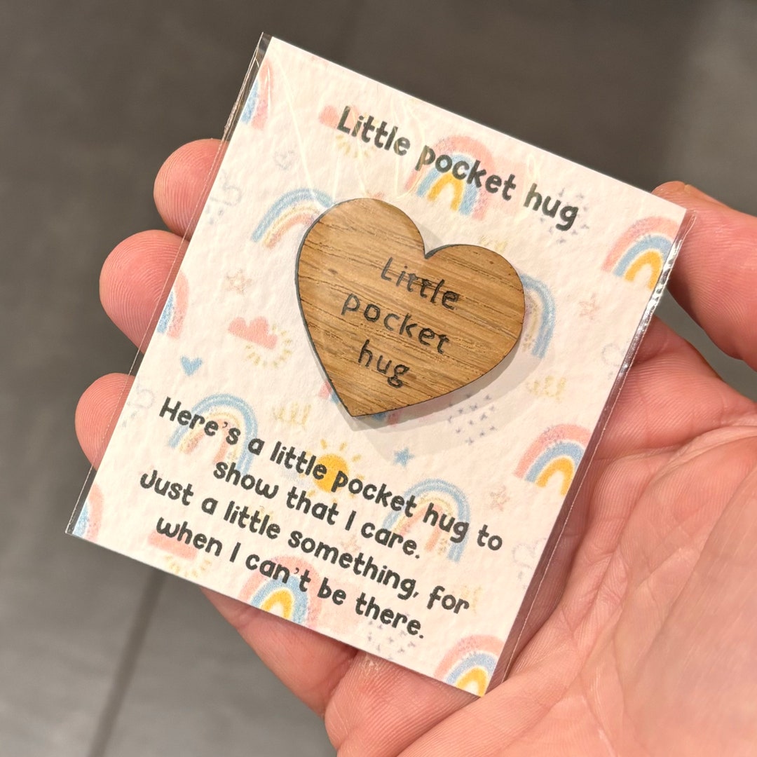 Little Pocket Hug Token | Thinking of You Gift - Etsy
