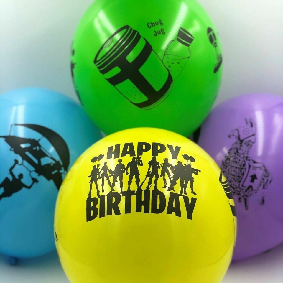 Gamer Llama Party Banner & Balloons | Fillers Favors Supplies Gaming ...