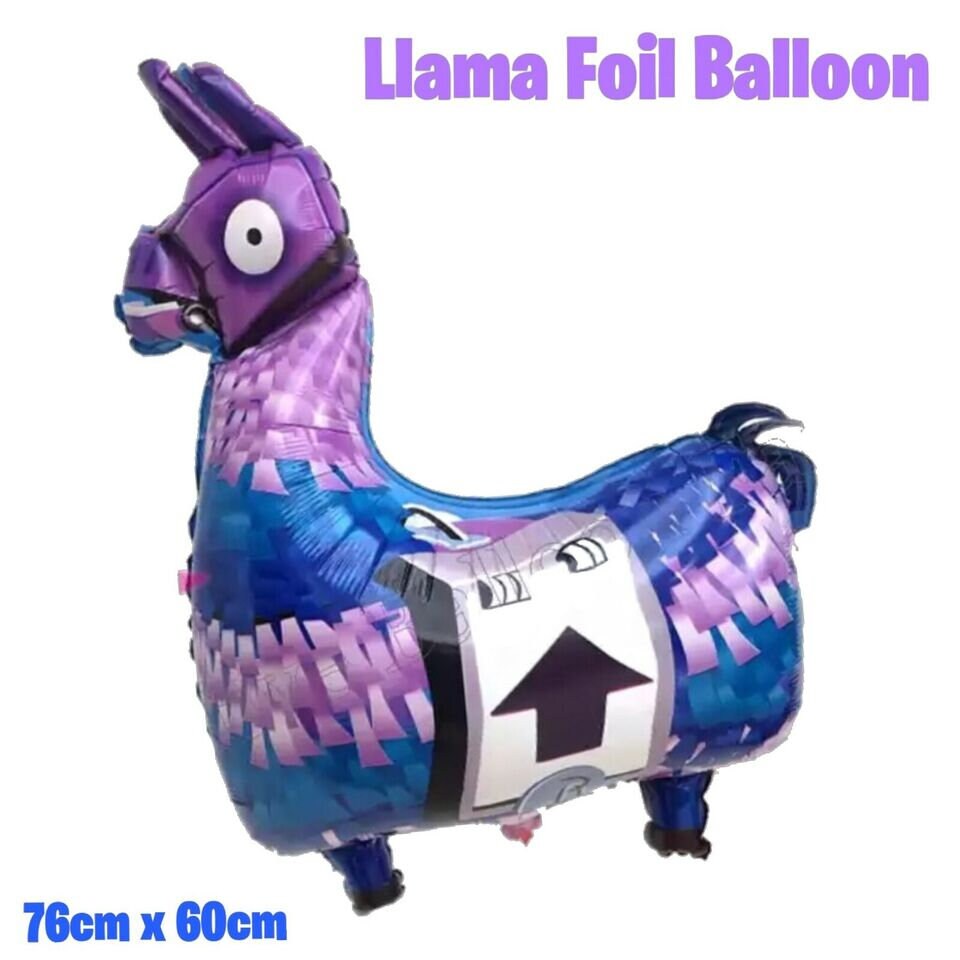 Gamer Llama Party Banner & Balloons | Fillers Favors Supplies Gaming ...