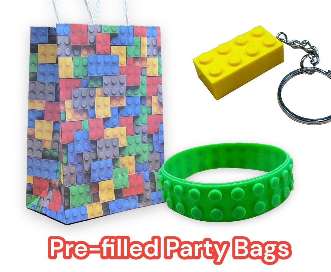 Brick Themed Party Bags With Favours - Etsy