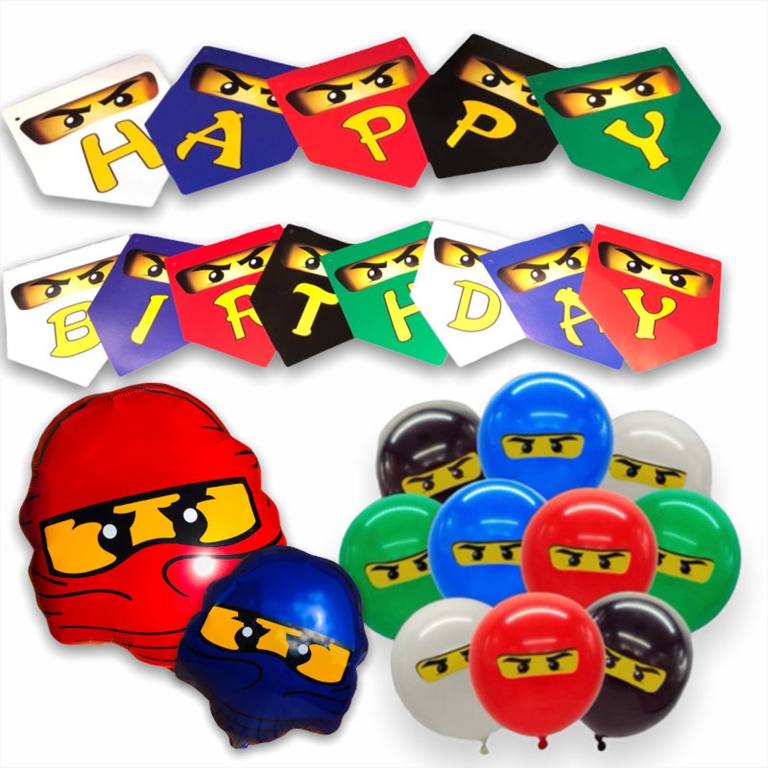 Ninja Themed Party Decorations - Balloons & Banners - Etsy