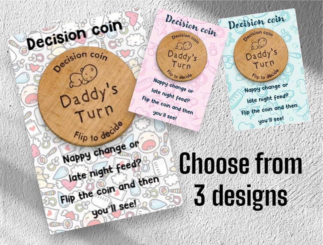 New Parent Decision Coin. Baby Shower Gift, New Parent Gifts, New ...