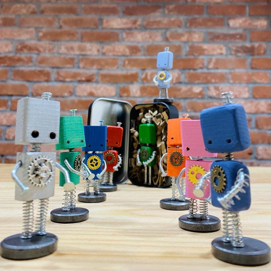 Tubots Itty-bitty Bot Unique Quirky Robots Handmade From - Etsy UK