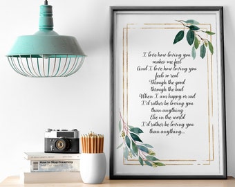 Custom Poem Print | Etsy