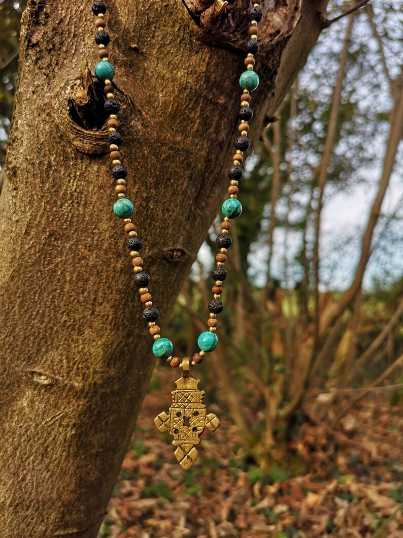 Amhara Ethiopian Cross Coptic Cross African Turquoise - Etsy