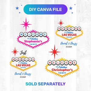 Las Vegas Sign Blank - Clipart / Cutting Files Svg Png Jpg Dxf Digital ...