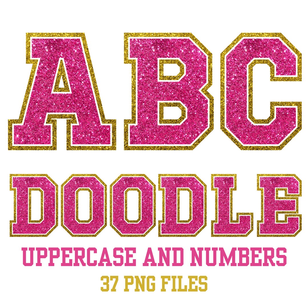 Varsity Sports Jersey Letters Transparent PNG Letters Doodle Alphabet ...