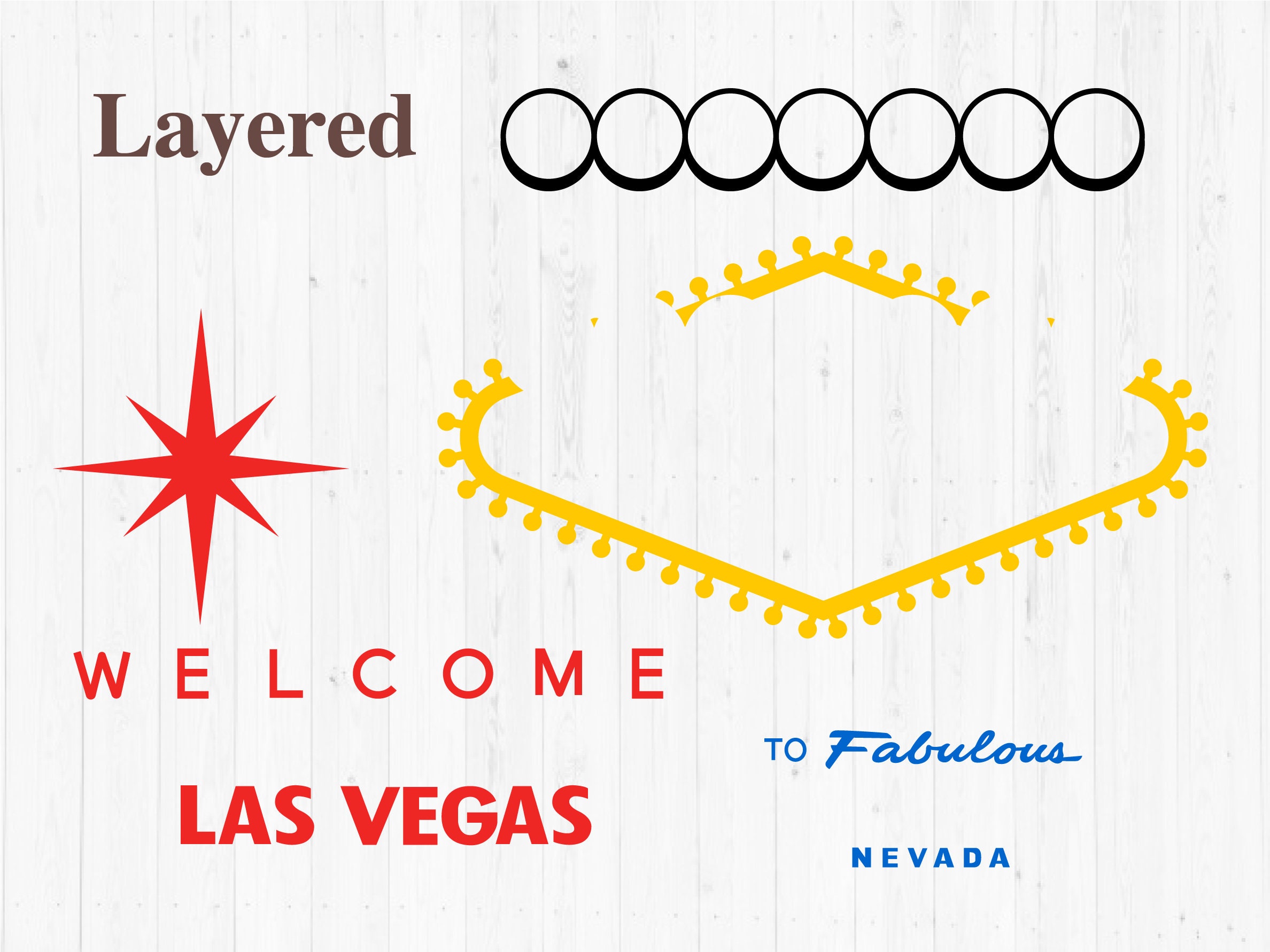 Las Vegas Sign Transparent Clipart / Cutting Files Svg Png - Etsy UK