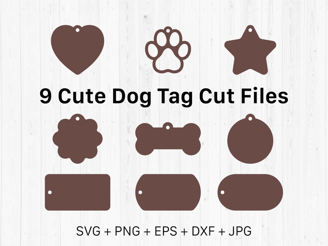 Dog Tags Svg Cute Dog Tags Dog Tag Template Dog Tag - Etsy