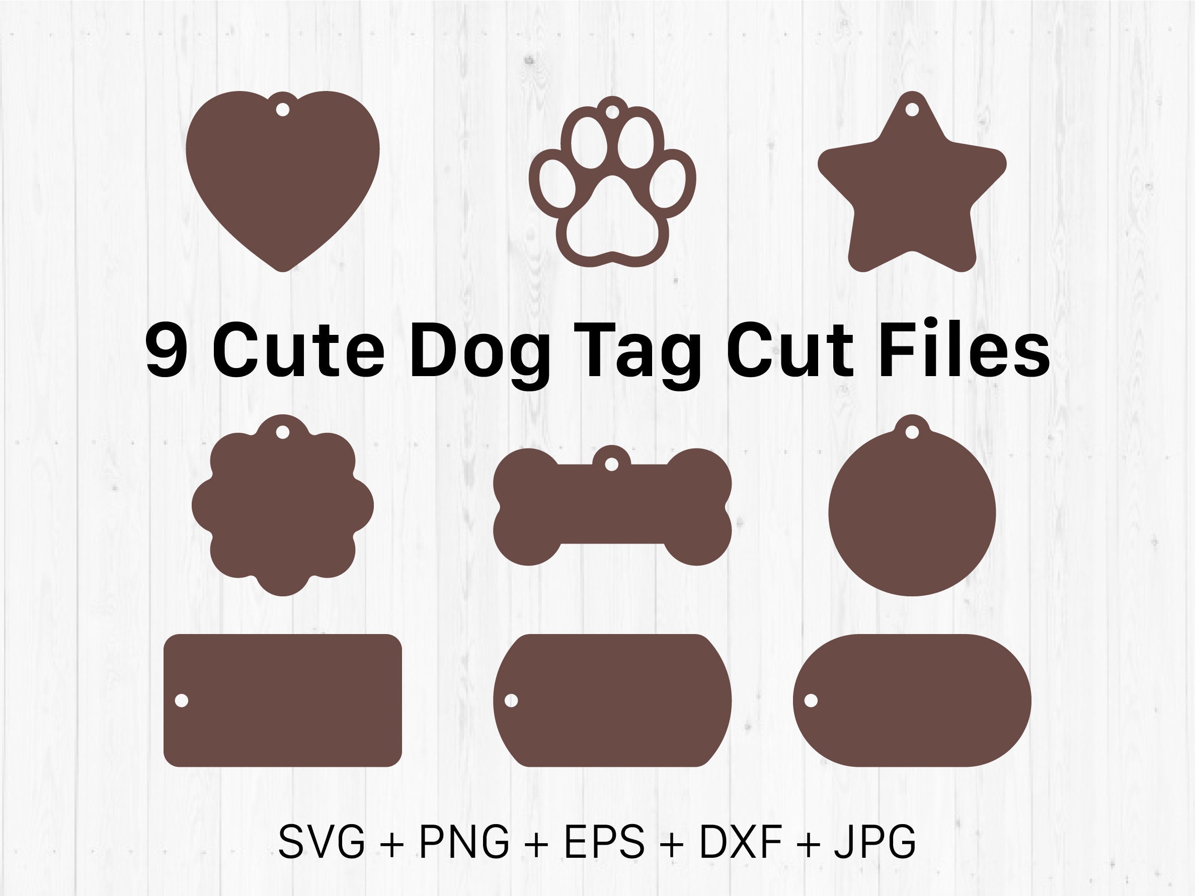 Dog Bone Tag Template