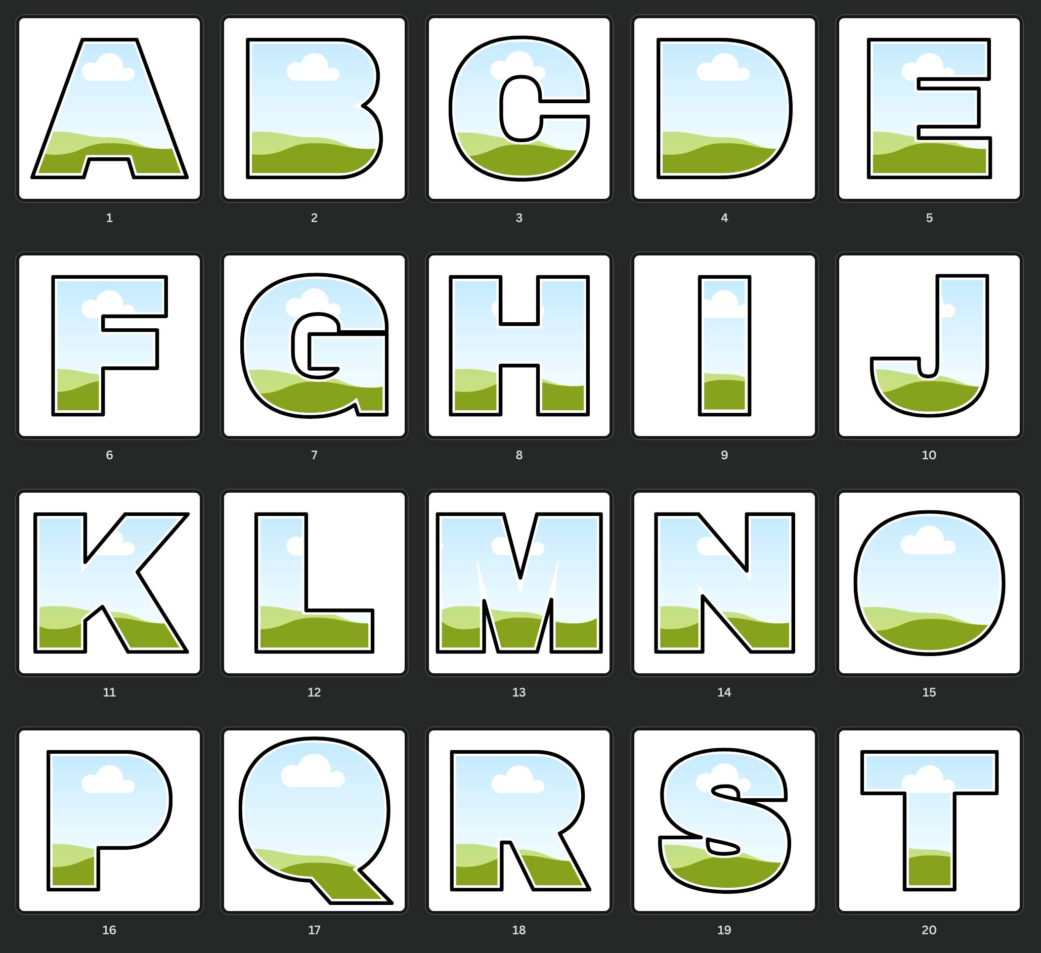 DIY Alphabets and Numbers on Canva. Easy Drag and Drop Alphabet and ...