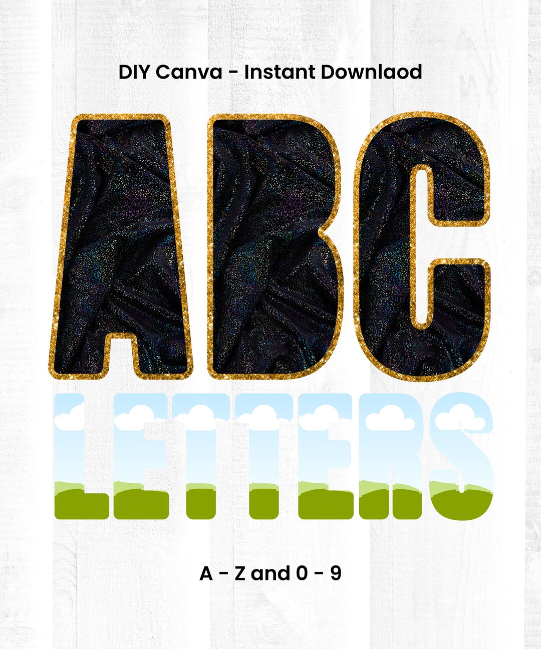 DIY Alphabets and Numbers on Canva. Easy Drag and Drop Alphabet and ...