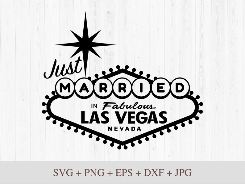 Las Vegas Sign Blank - Clipart / Cutting Files Svg Png Jpg Dxf Digital ...