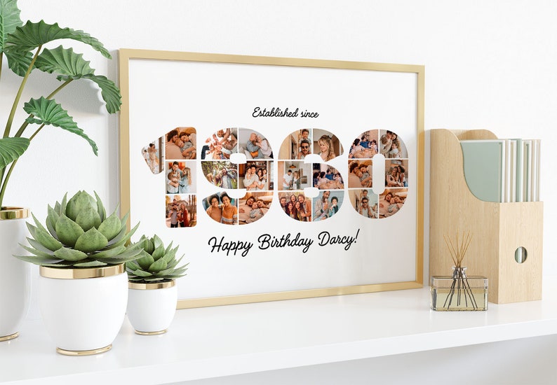 Personalized 1960 Birthday Poster | Vintage Photo Collage | 64th ...