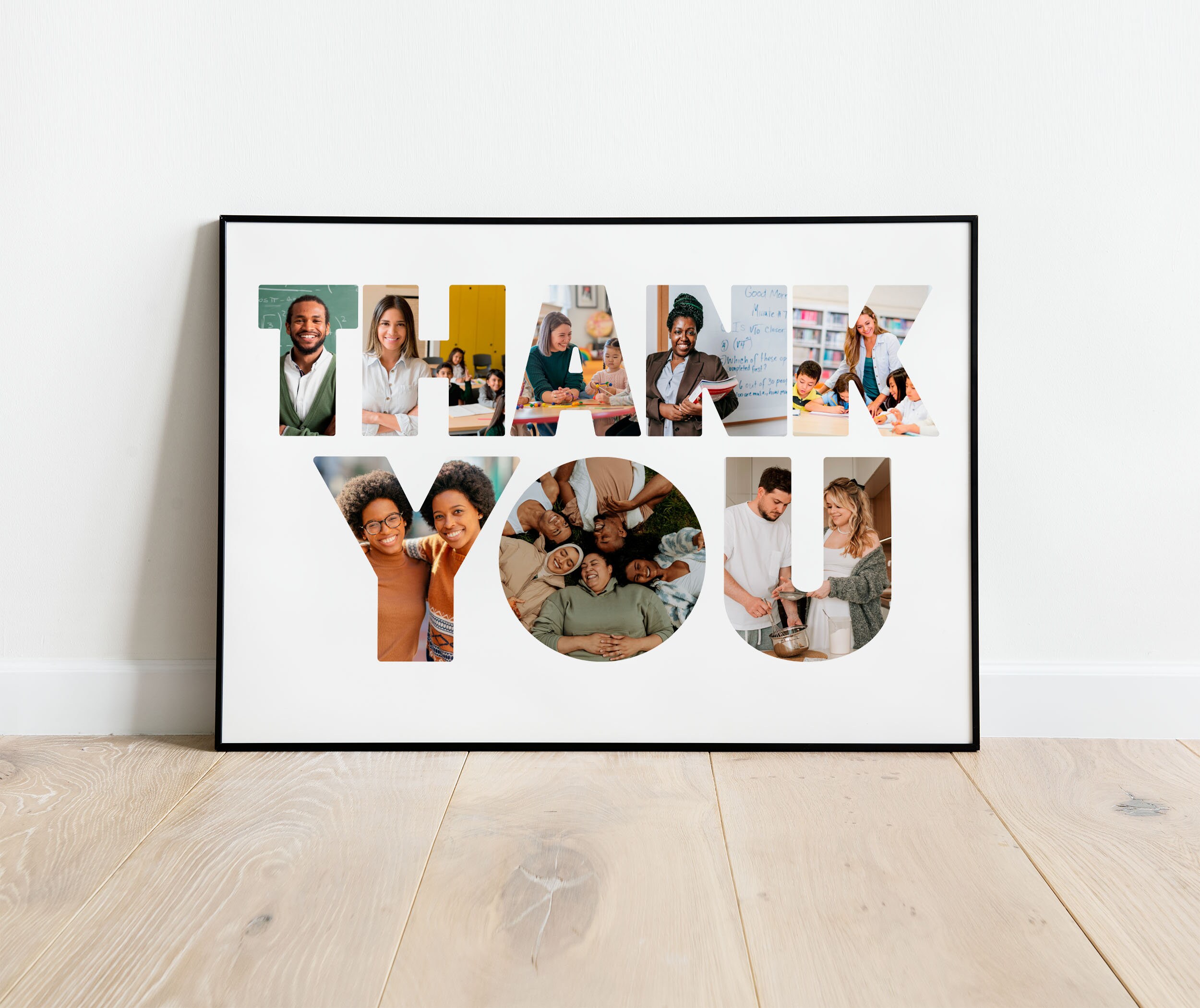 Heartfelt Thank You Photo Collage Print - Appreciation Gift for Mentor ...