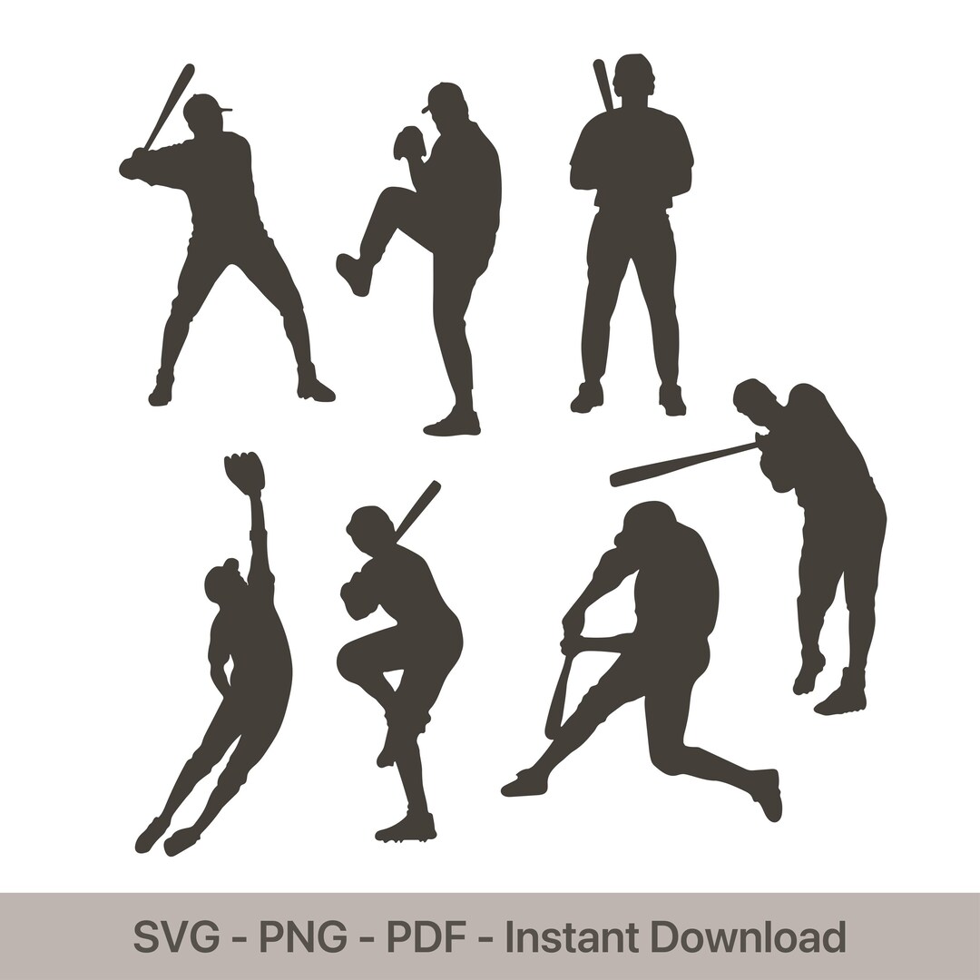 Baseball SVG Bundle PNG PDF | Baseball Clipart Pack | Baseball Cut ...